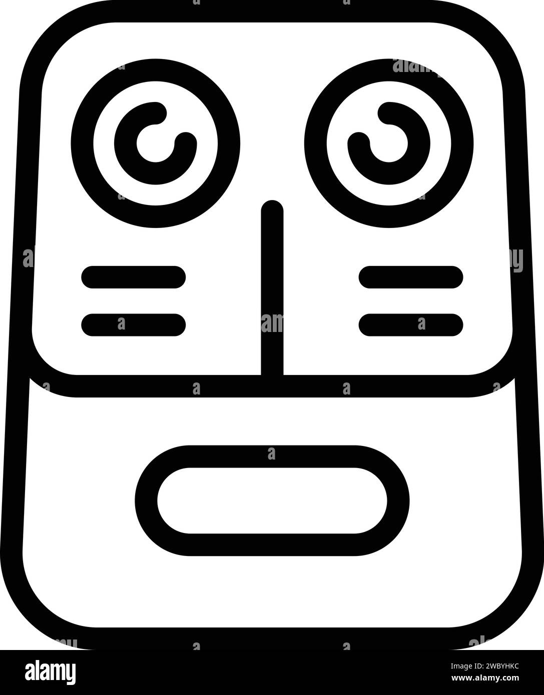 Deep basket fry icon outline vector. Air fryer. Cook healthy food Stock ...