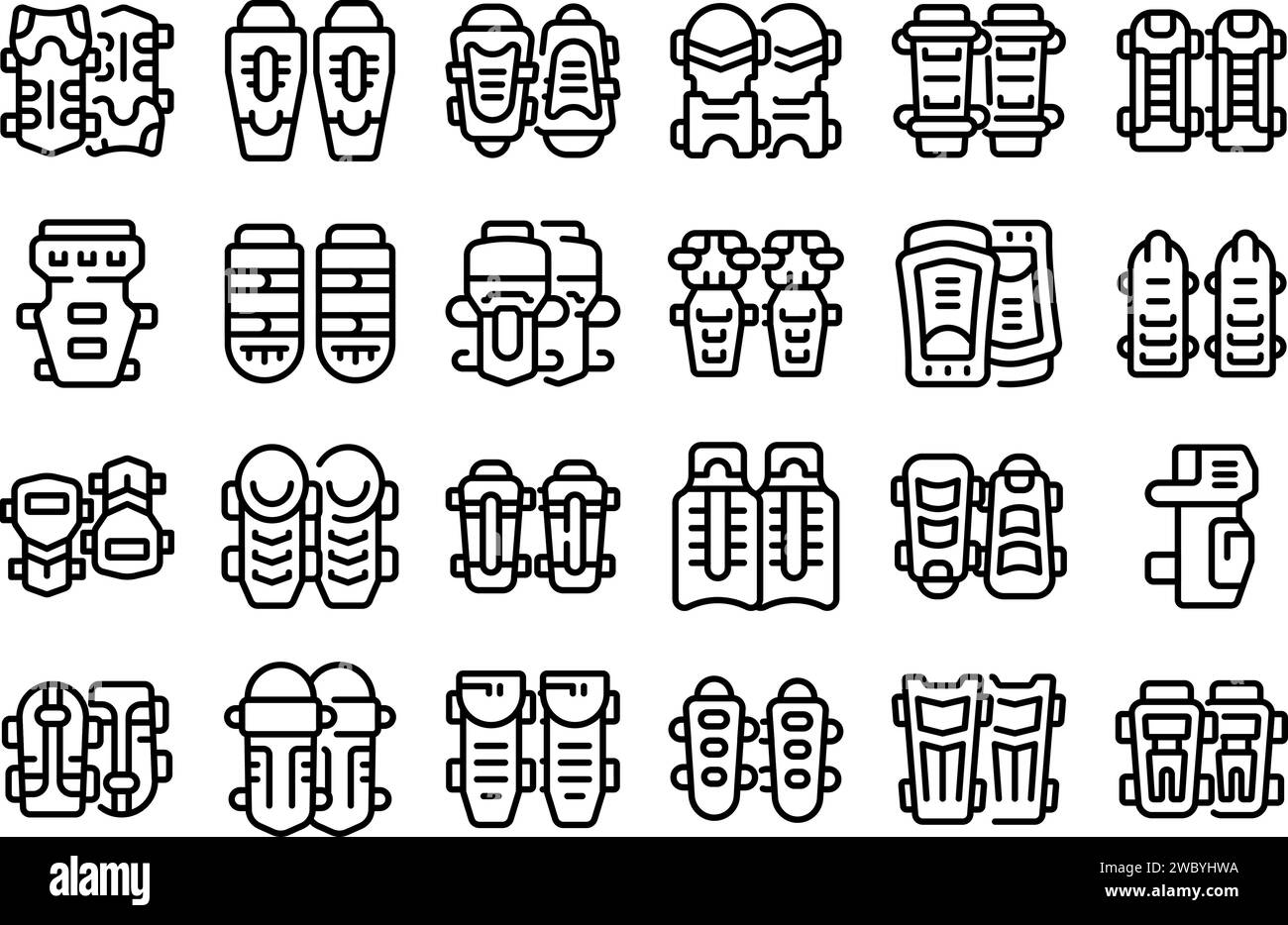 Leg protectors Stock Vector Images - Alamy