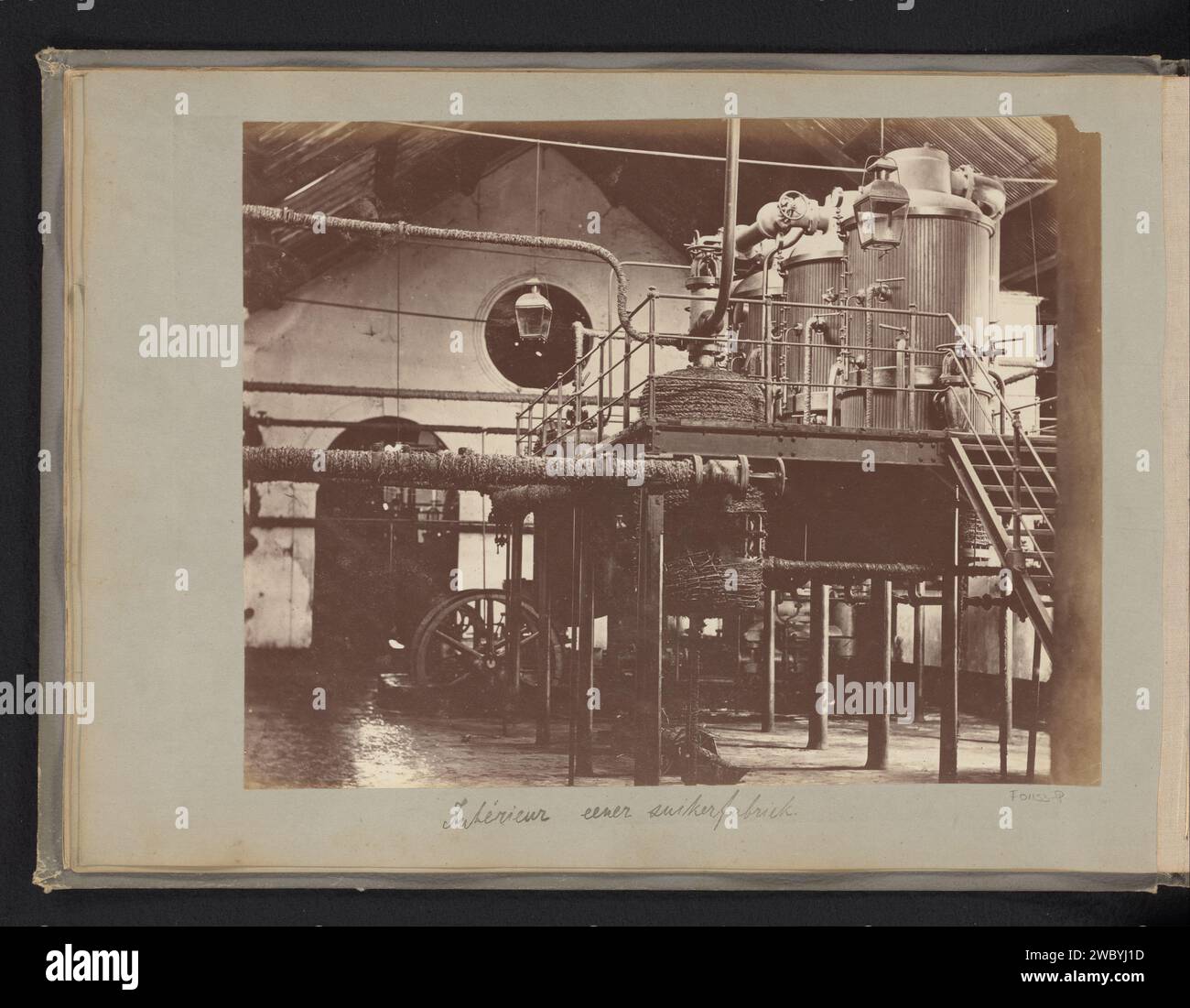 Interior of a sugar factory, anonymous, c. 1890 - c. 1900 photograph ...