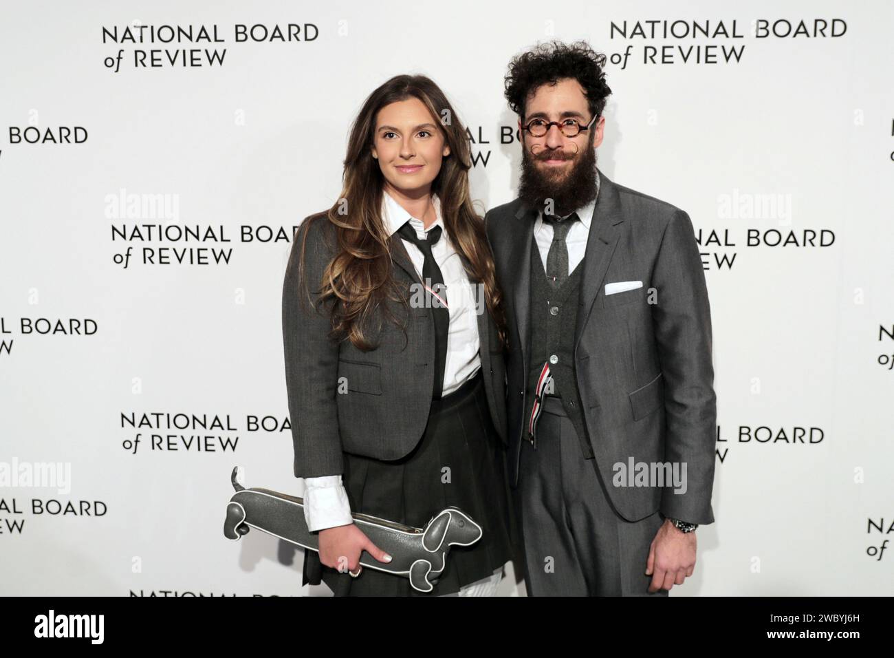 Ciprianis, New York, USA, January 11, 2024 - Marisa Hunt and Benjamin ...