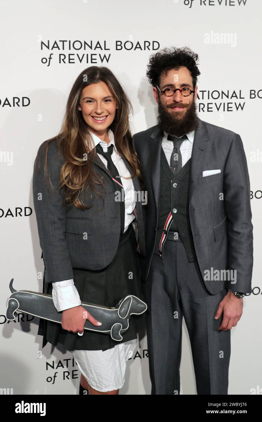 Ciprianis, New York, USA, January 11, 2024 - Marisa Hunt and Benjamin ...