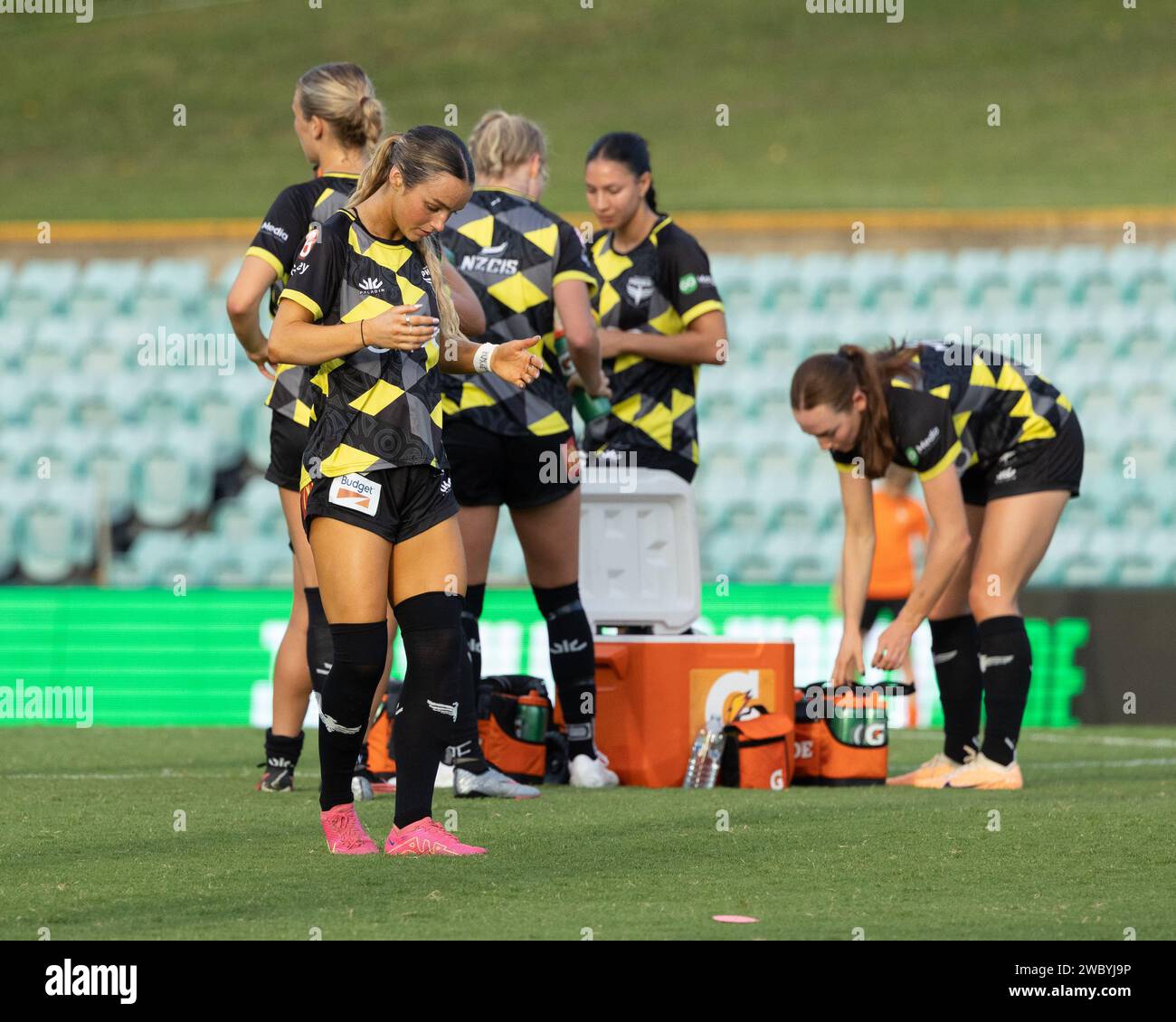 Sydney, Australia. 12th Jan, 2024. Macey Fraser and Wellington Phoenix ...