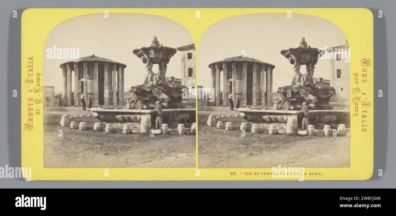 Temple of Hercules Invictus on the Forum Boarium, Rome, Ernest Eléonor ...