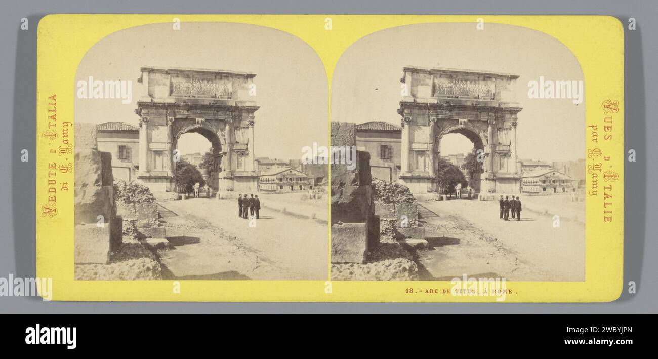 Boog of Titus, Rome, Ernest Eléonor Pierre Lamy, 1861 - 1878 ...