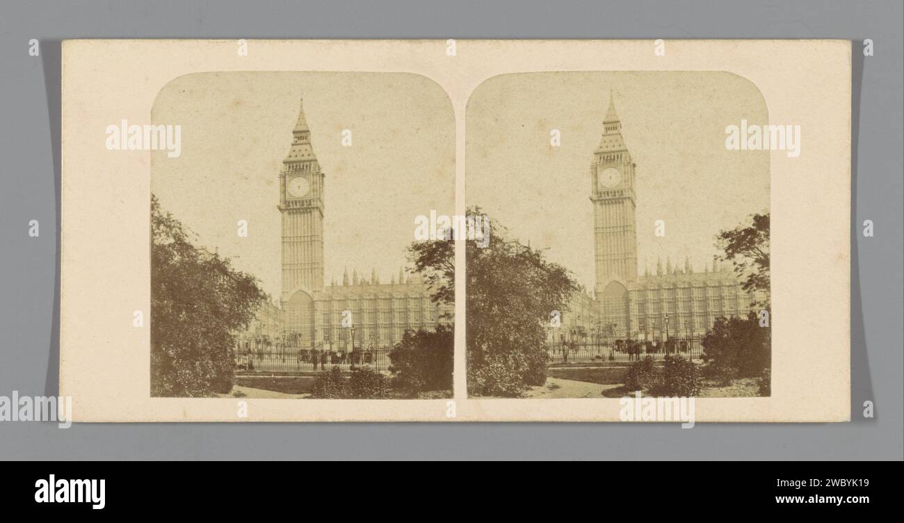View of the Big Ben and the Palace of Westminster in London, Anonymous ...