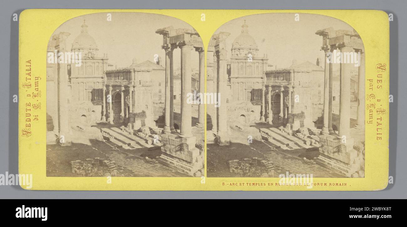 Boog van Constantine op het Forum Ernest Eléonor Pierre Lamy, 1861 ...