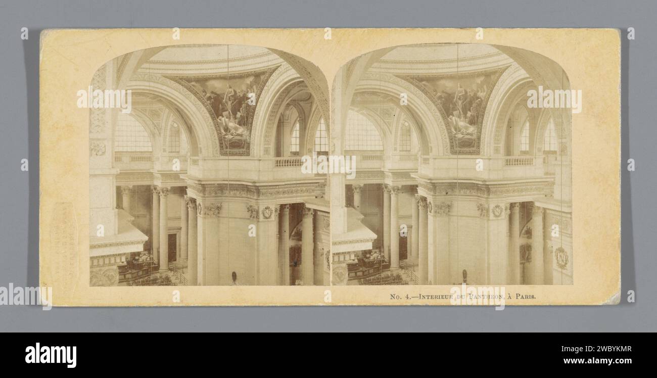 Interior of the Panthéon in Paris, The London Stereoscopic Company, c ...