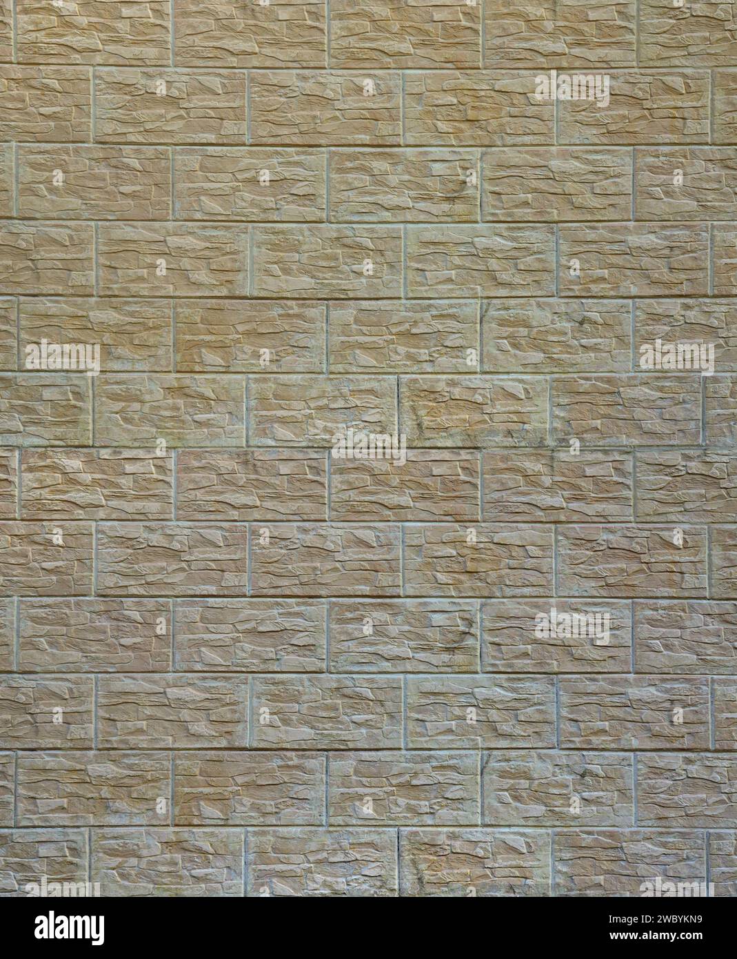 Wall of light texture tiles, stylized in appearance as a brick. One of ...