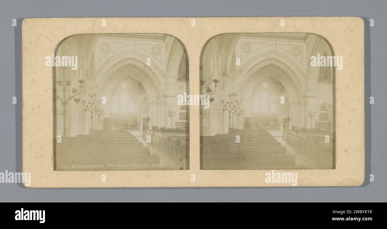 Interior of the Royal Church in Whippham, Anonymous, 1855 - 1875 tissue ...