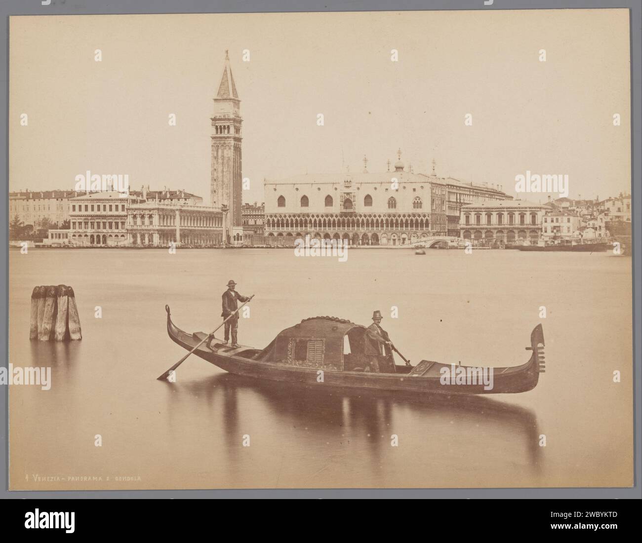 View of the Dog Palace in Venice from the water, Anonymous, 1851 - 1900 photograph Venice paper ...