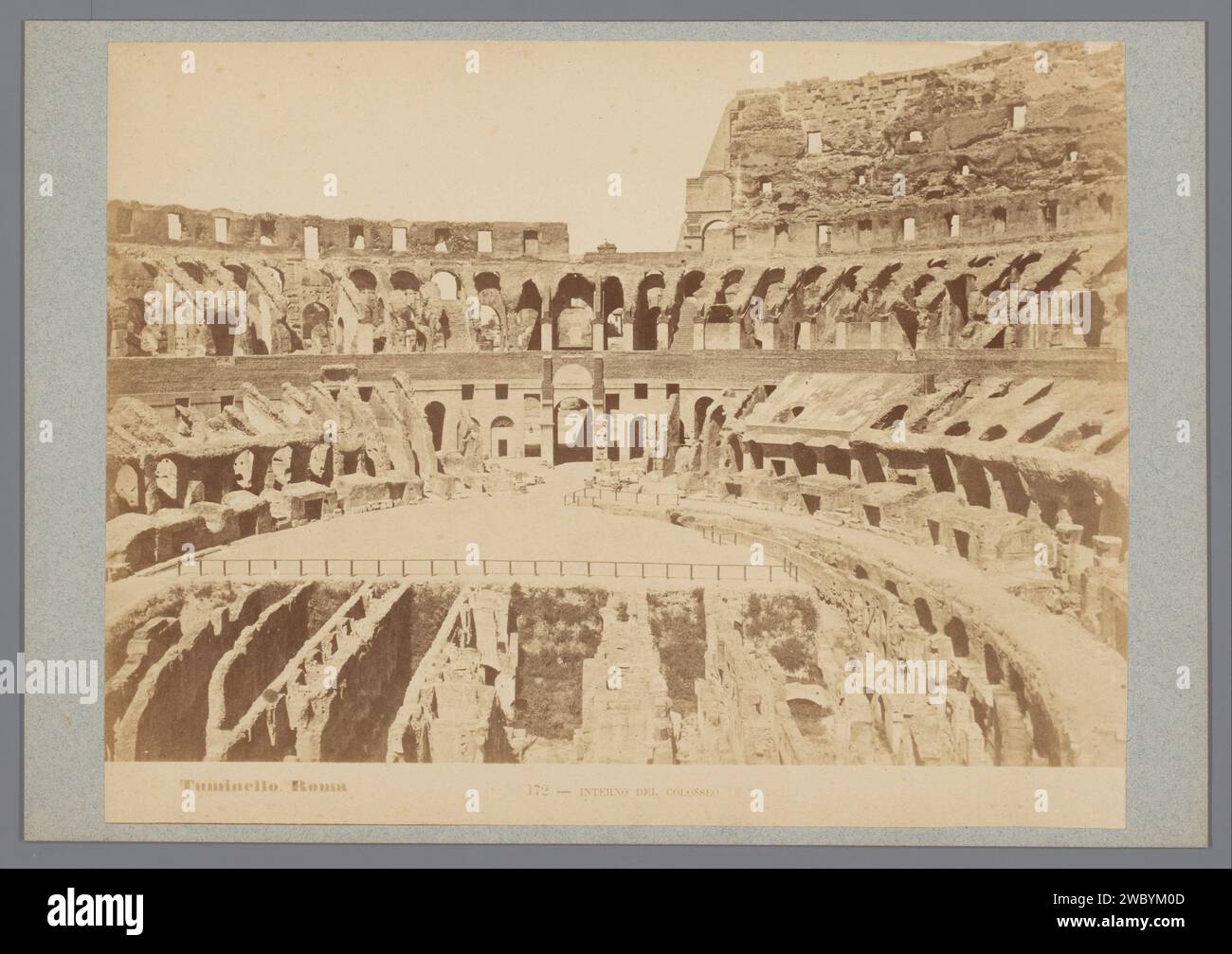 Face in the Colloseum in Rome, Italy, Ludovico Tuminello, 1851 - 1900 ...