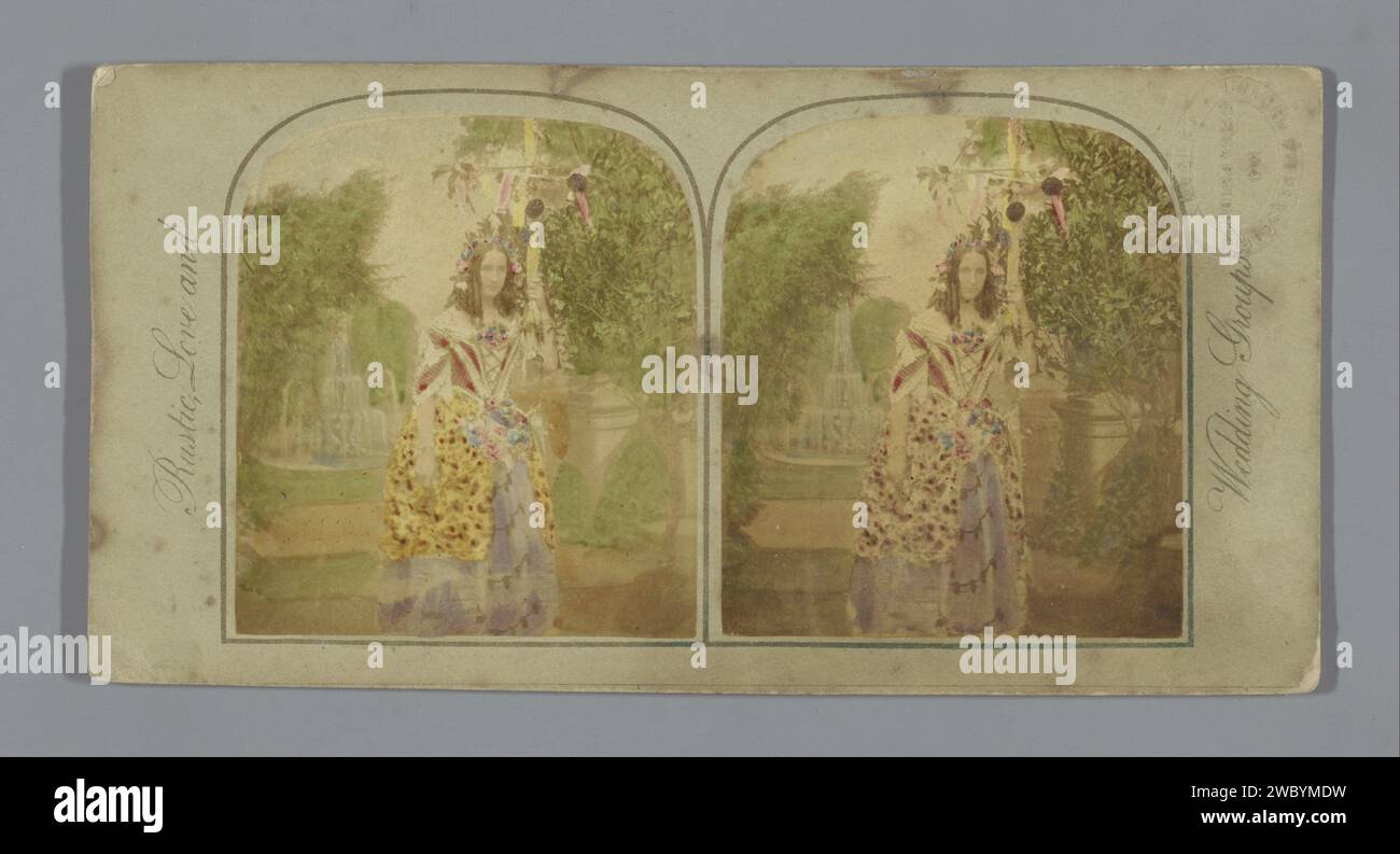 Woman with a crucifix, anonymous, 1854 - 1859 stereograph London ...