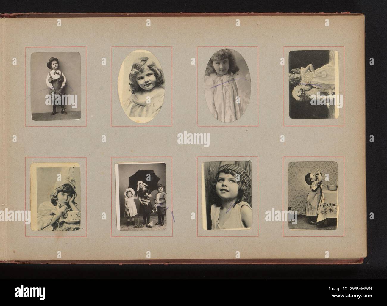 Children portraits, Anonymous, 1890 - 1900 photomechanical print Eight ...