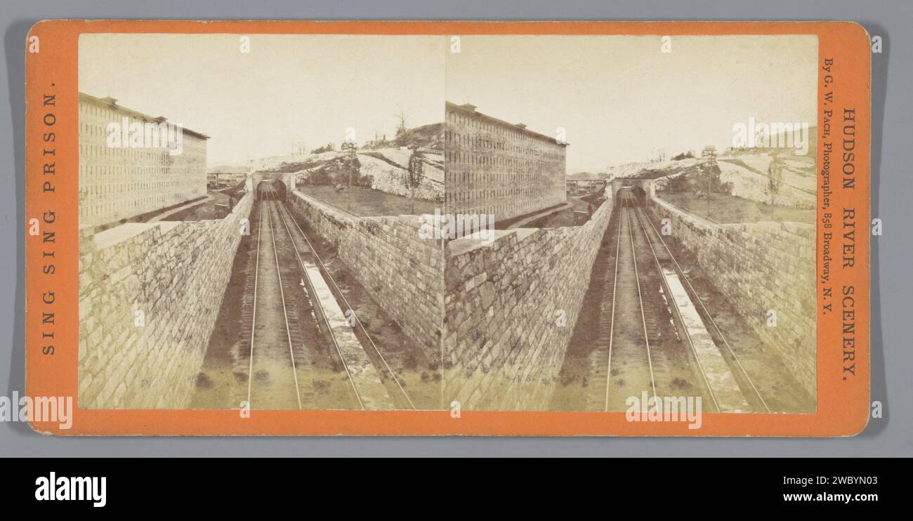 View of the train track at Sing Sing Correctional Facility, G.W. Pach ...