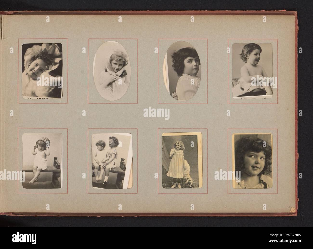 Children portraits, Anonymous, 1890 - 1900 photomechanical print Eight ...