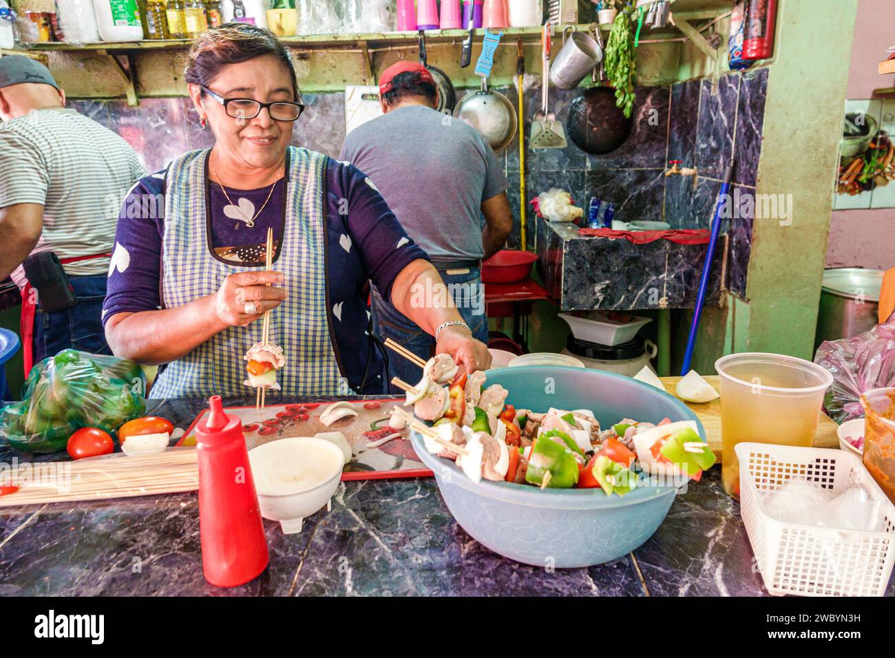 Merida Mexico,centro historico central historic district,San Sebastian ...