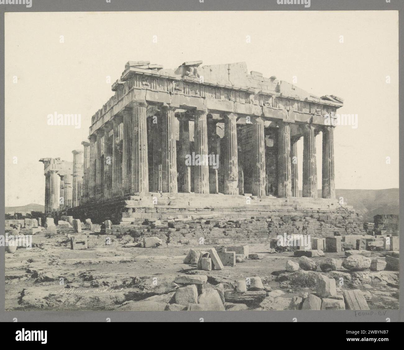 View of the Parthenon in Athens, Anonymous, c. 1895 - in or before 1905 ...