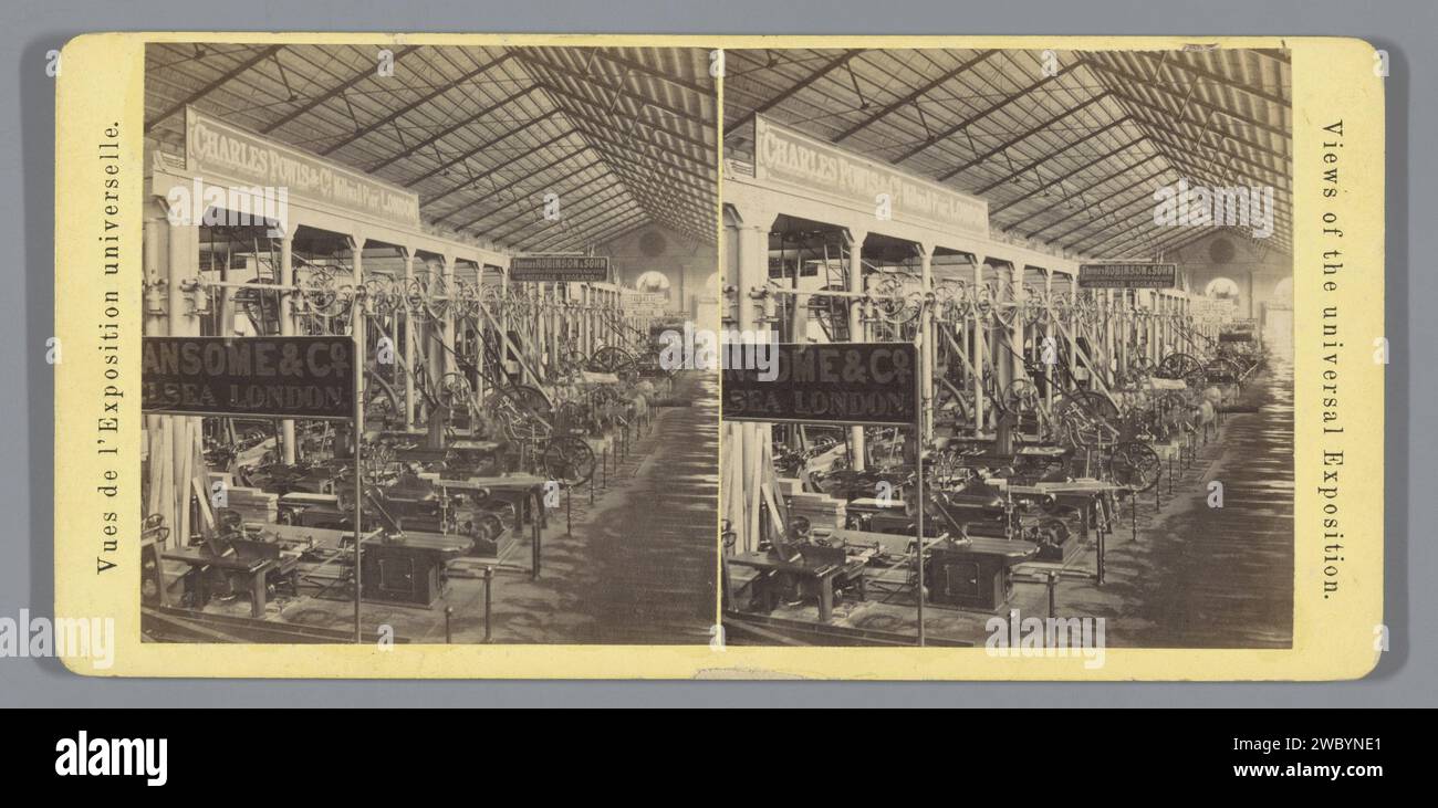 Interior of the machine hall on the World Exhibition of 1873, Anonymous ...
