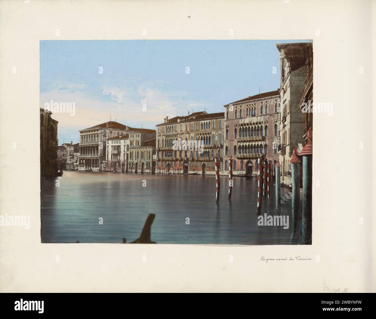 Bend in the Canal Grande in Venice, Anonymous, 1850 - 1876 photograph ...