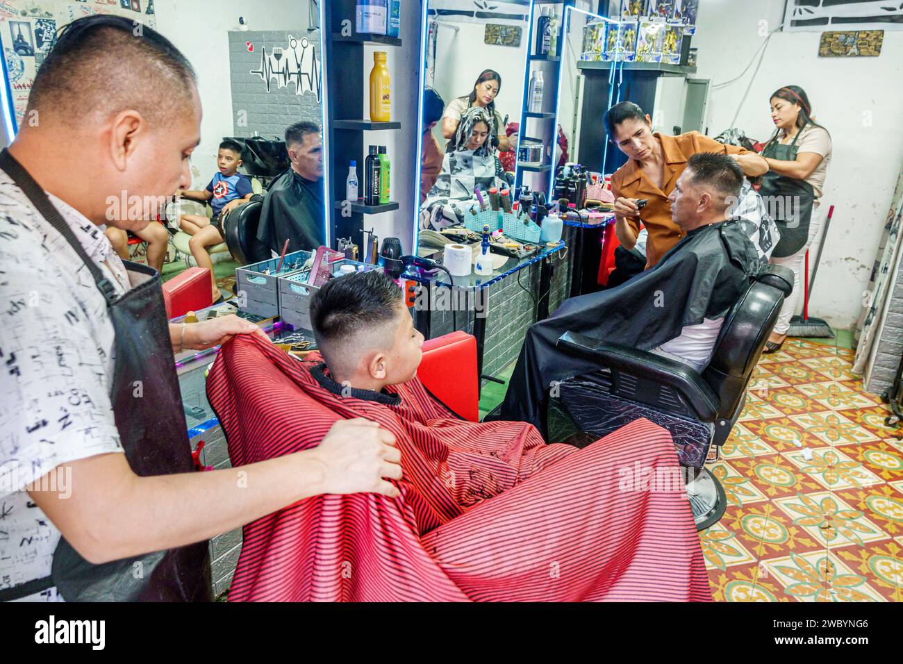 Merida Mexico,centro historico central historic district,barbershop ...