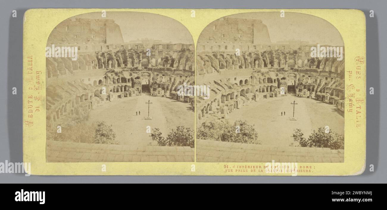 Inside of the Colosseum, Rome, Ernest Eléonor Pierre Lamy, 1861 - 1878 ...