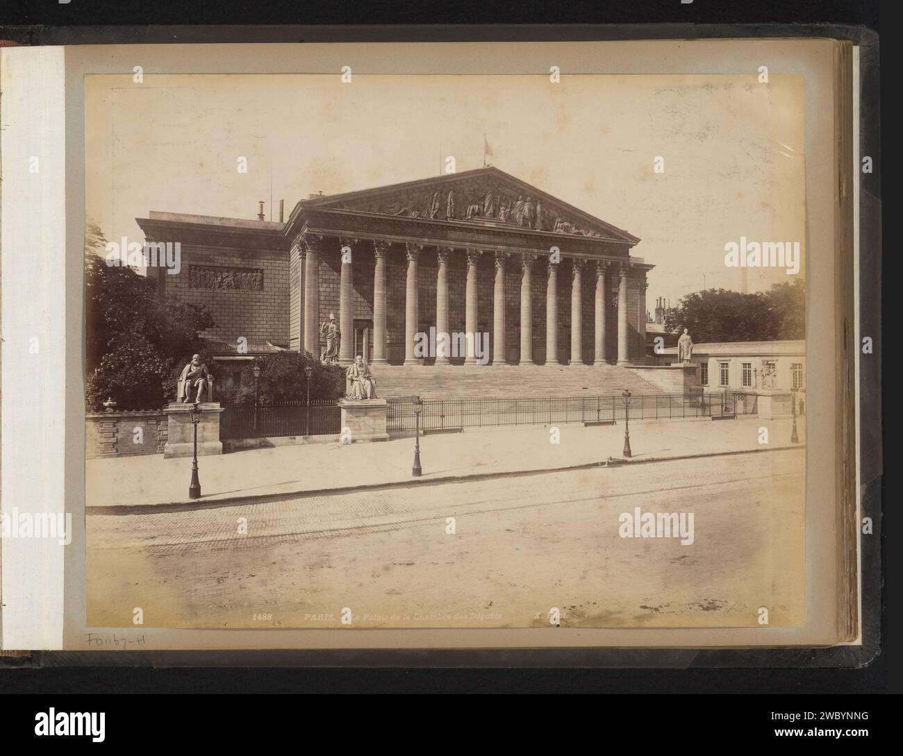 Palais Bourbon in Paris, x Phot., 1887 - 1910 photograph This photo is ...