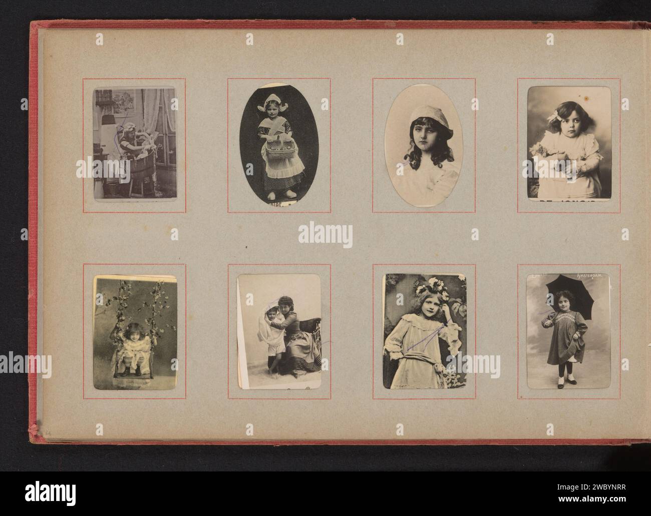 Children portraits, Anonymous, 1890 - 1900 photomechanical print Eight ...