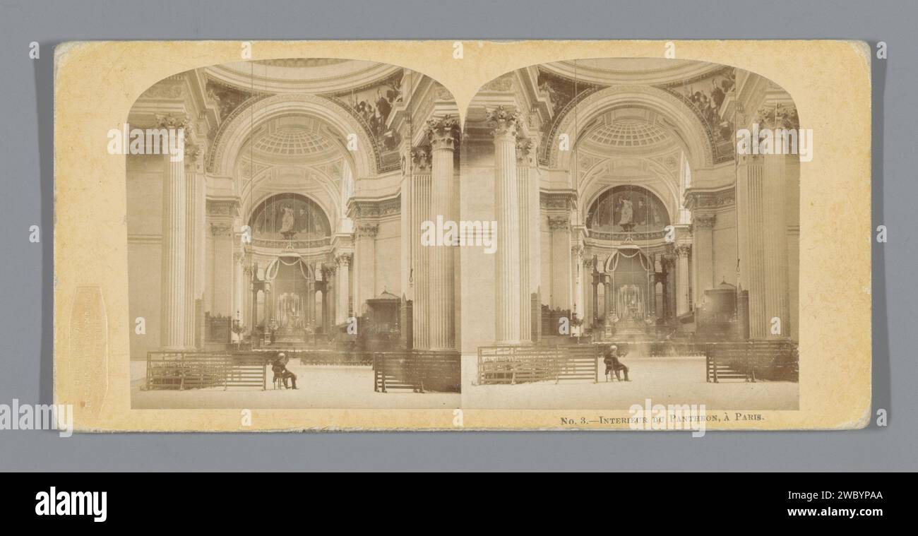 Interior of the Panthéon in Paris, The London Stereoscopic Company, c ...