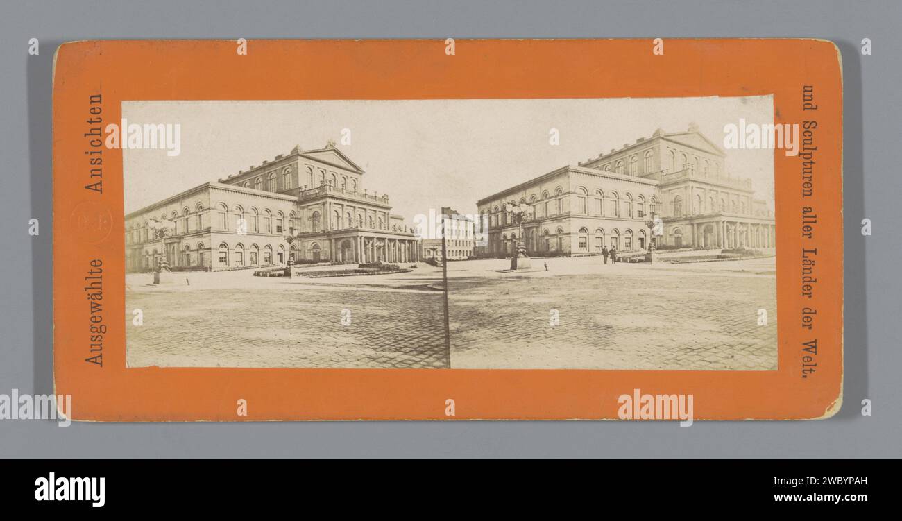 Exterior of the Staatsoper in Hannover, O.J., c. 1850 - c. 1875 ...