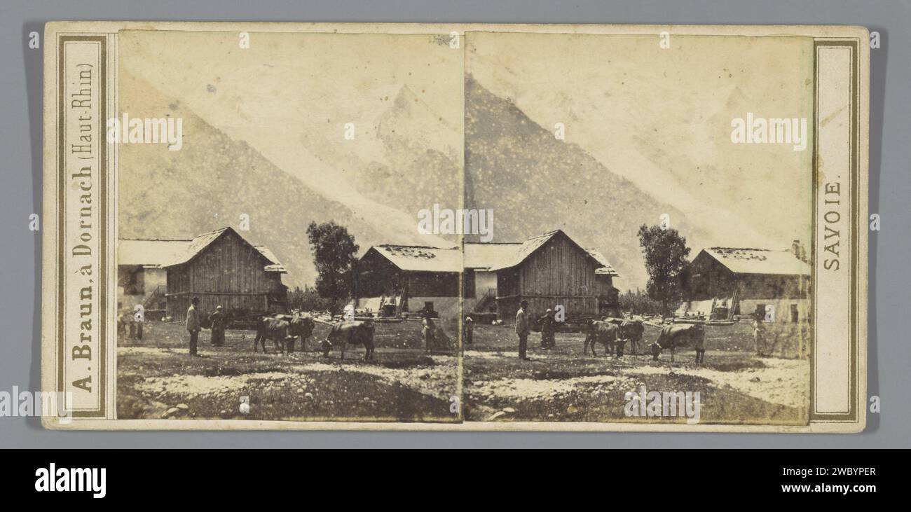 View of Praz, Switzerland, Anonymous, 1860 - 1866 stereograph ...