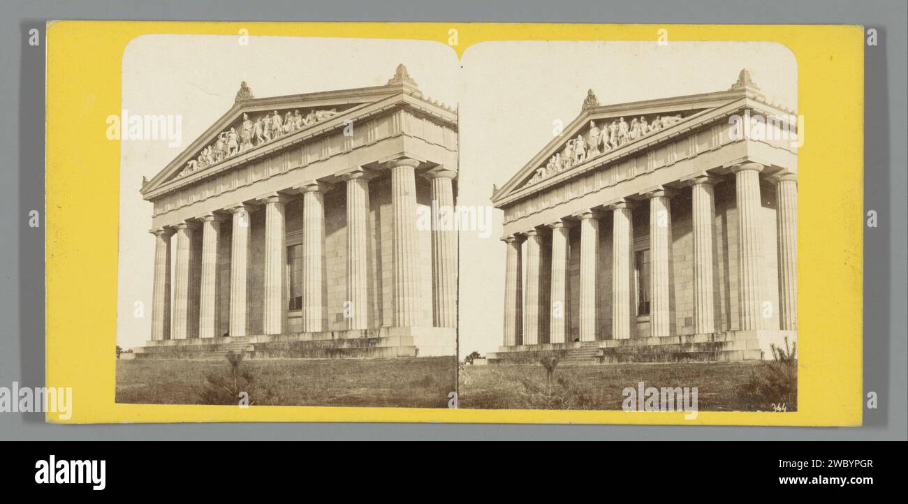 Facade of the Walhalla in Donaustauf, monogrammist AC (photographer), c ...