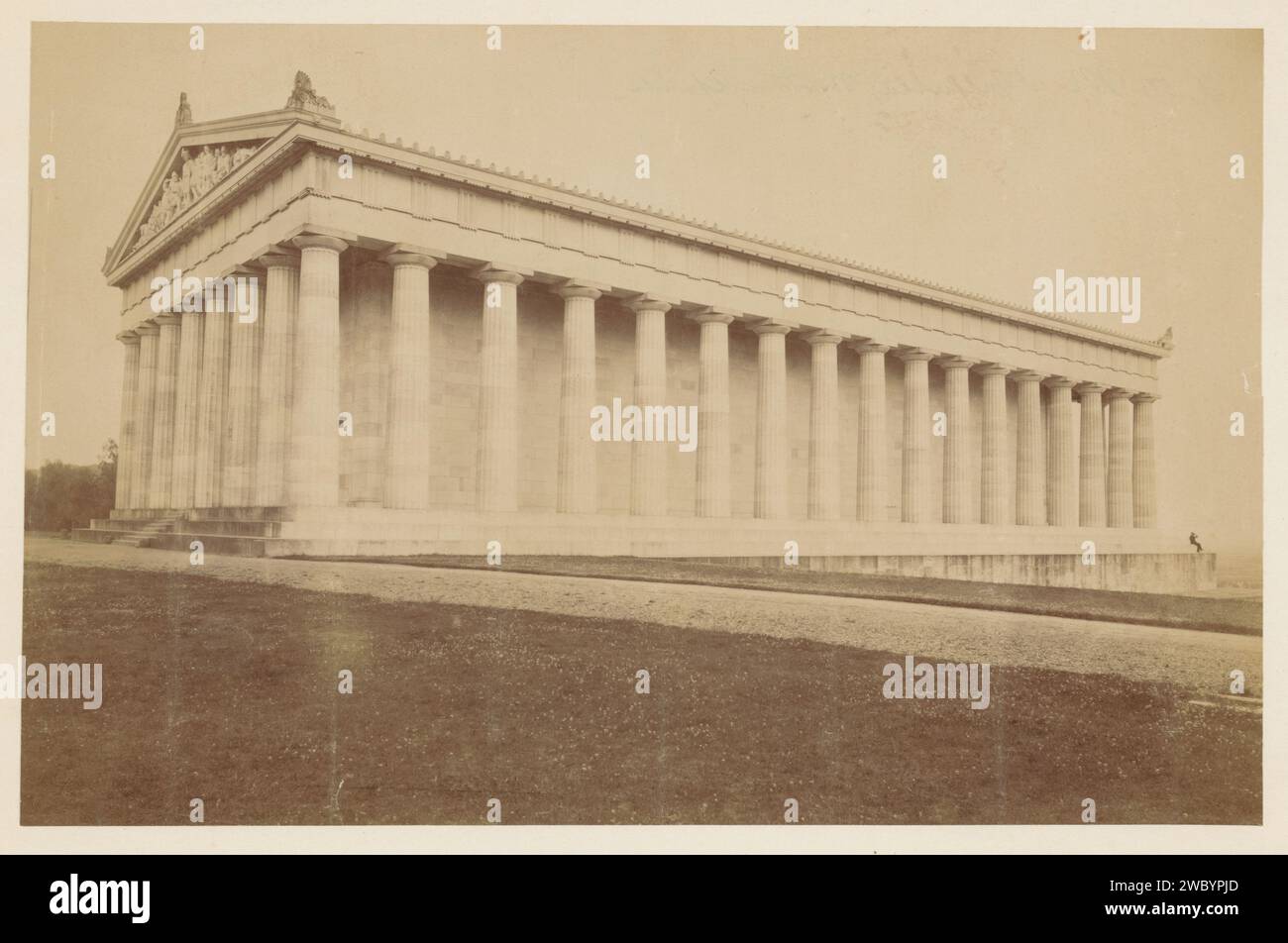 Walhalla van Leo von Klenze in Donaustauf, H. Hoffmann (Regensburg ...