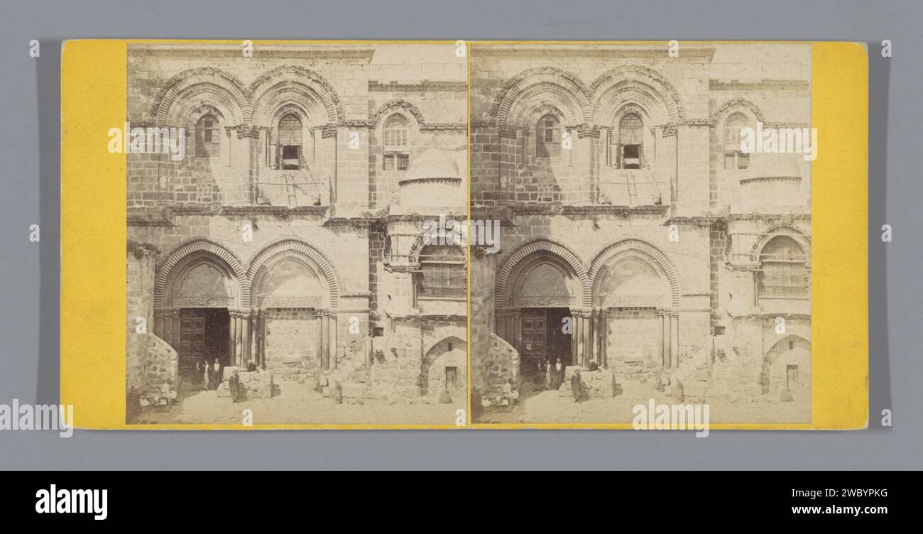 Holy Grafkerk in Jerusalem, Frank Mason Good, 1861 - 1870 stereograph ...