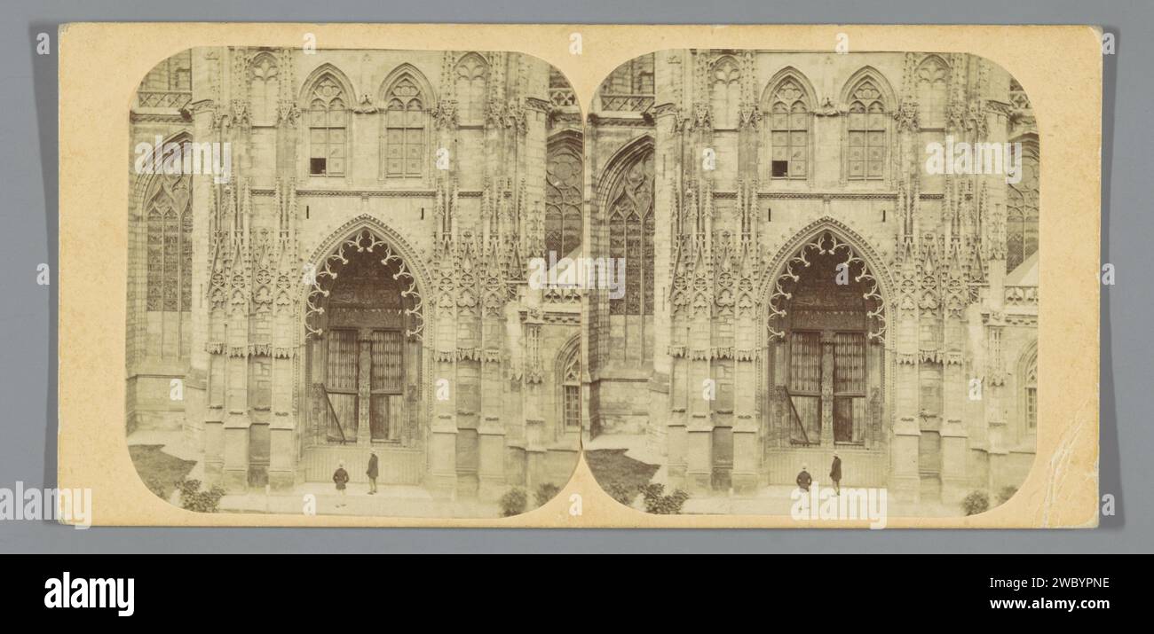 Portal of a Gothic Church, Anonymous, 1852 - 1858 stereograph cardboard ...