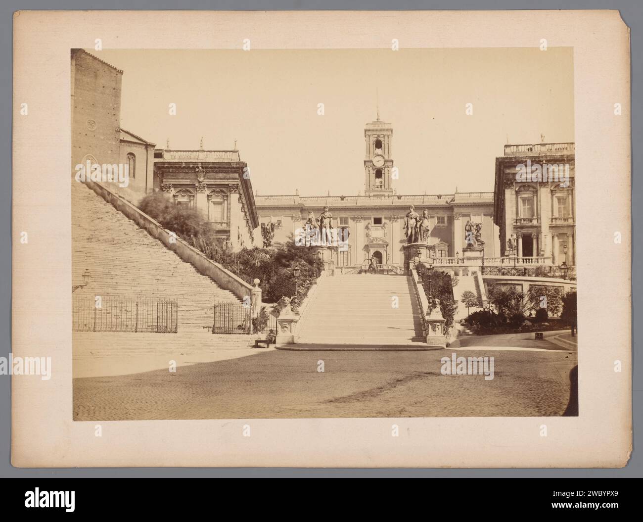 Stairs to the Capitool in Rome, Italy, Anonymous, 1851 - 1900 ...