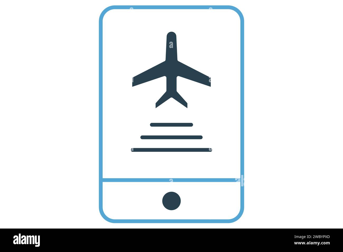 mobile boarding pass icon. icon related to electronic tickets. duotone ...