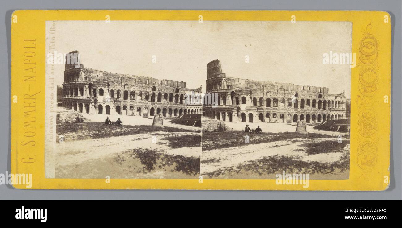View of the Colosseum in Rome, Giorgio Sommer, c. 1860 - c. 1880 ...