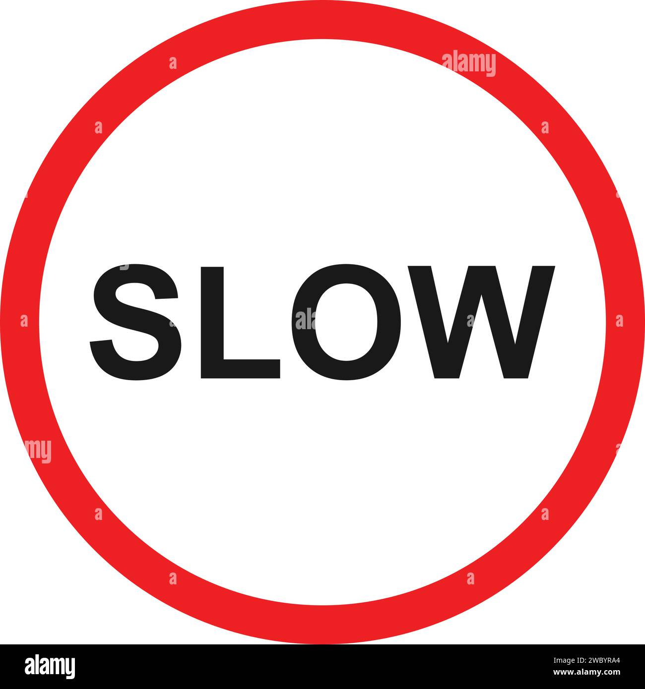 slow down board icon vector illustration illustration design Stock ...