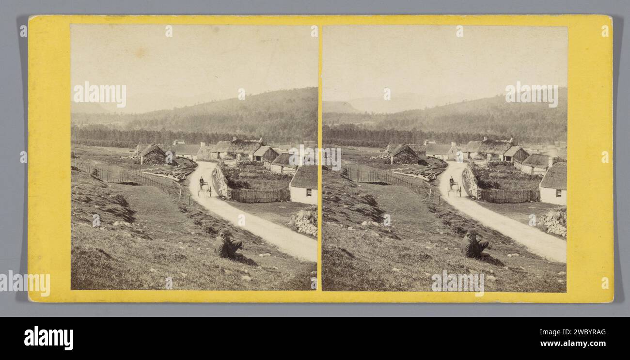 View of Inverey, near Braemar, seen in the direction of Ben-Muick-Dhui ...
