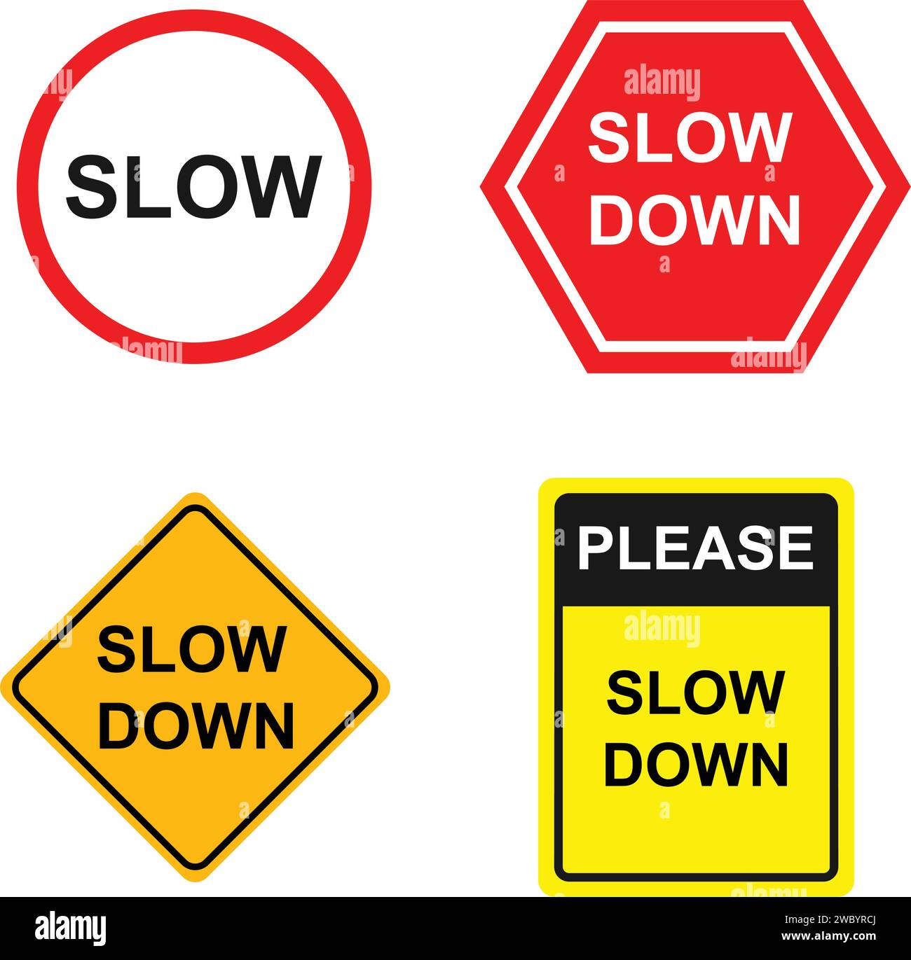 Driver signage Stock Vector Images - Alamy