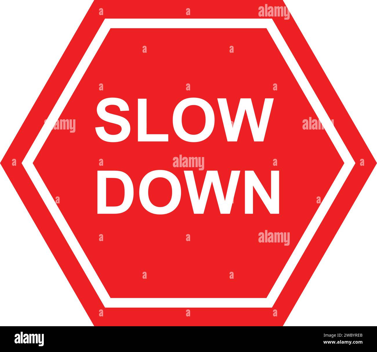 slow down board icon vector illustration illustration design Stock ...