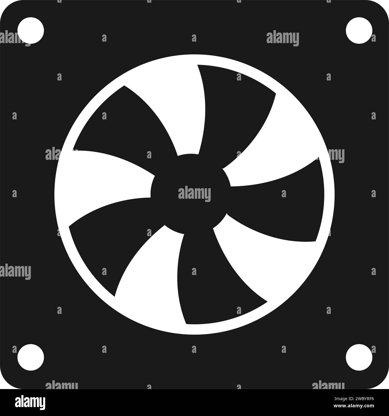 CPU cooling fan icon vector illustration illustration design Stock ...