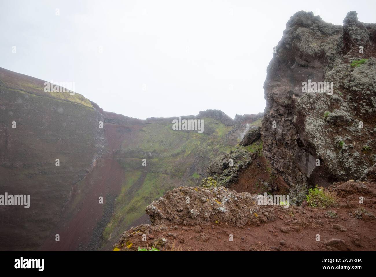 Crater of Vesuvius - Italy Stock Photo - Alamy