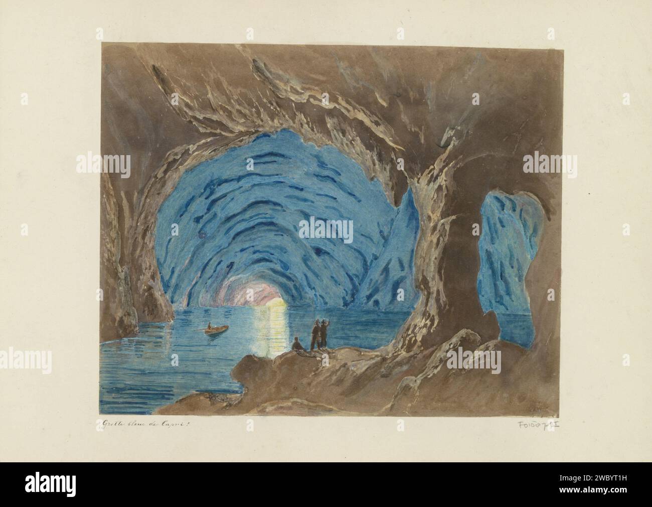 Blue Cave on Capri, Giorgio Sommer (attributed to), 1870 photograph ...