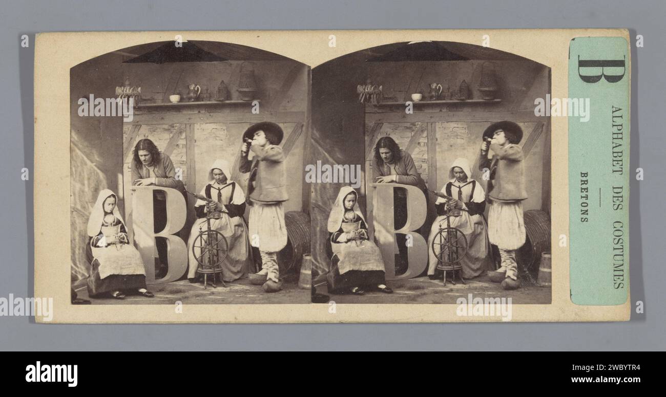 Theatrical representation of the letter B from the alphabet depicted by ...