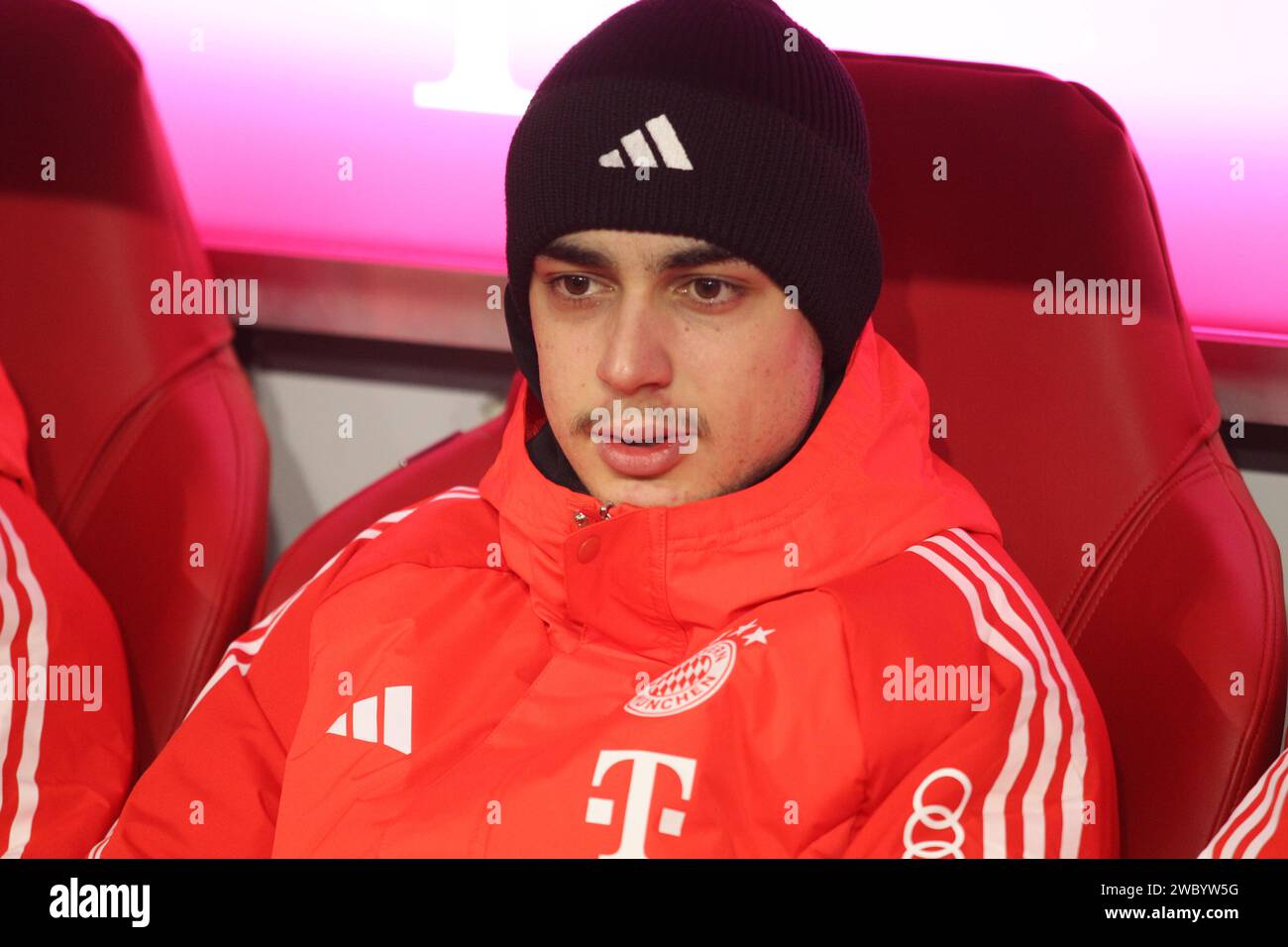 MUNICH, Germany. , . 45 Aleksandar PAVLOVIC before the Bundesliga ...