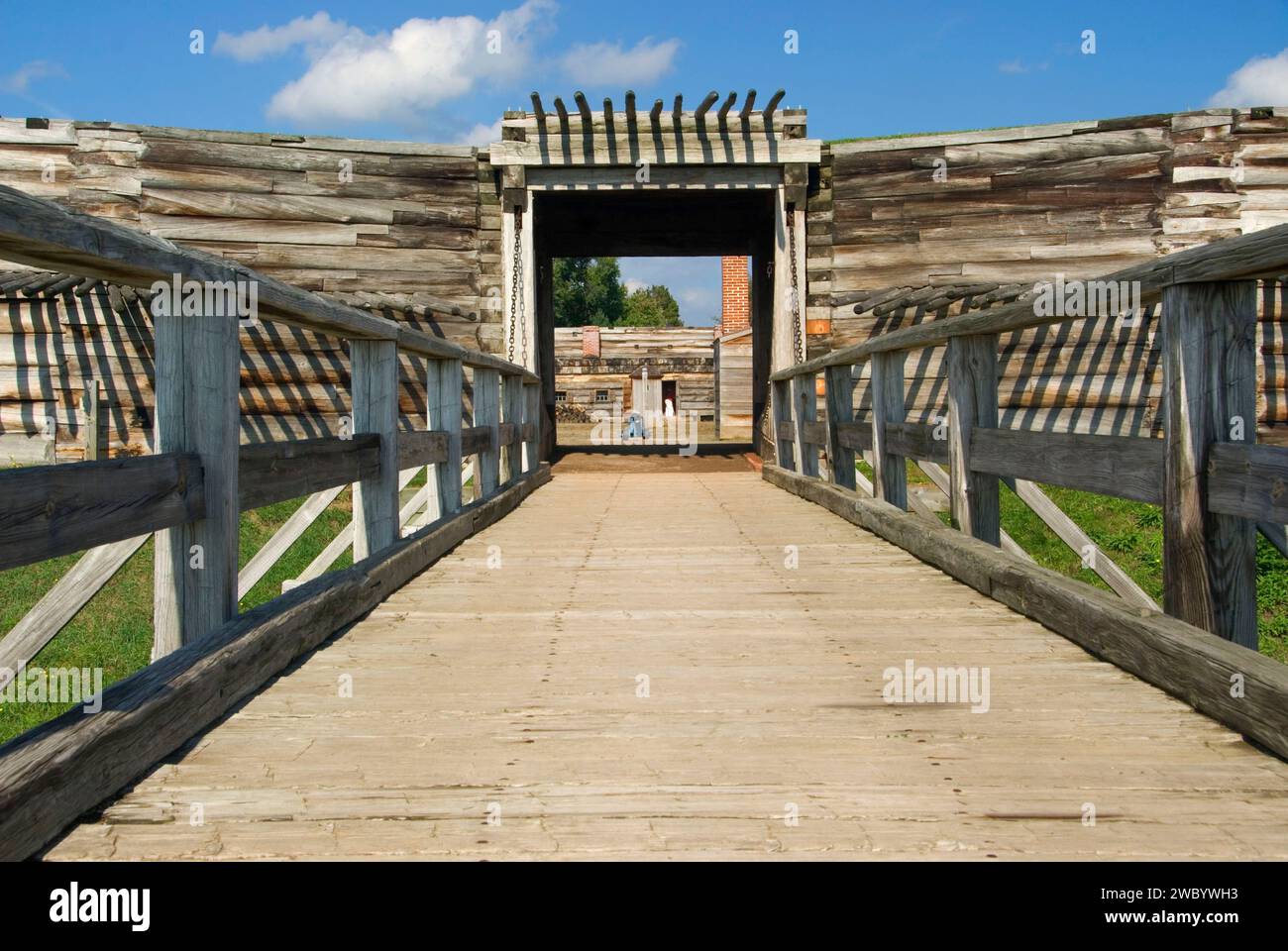 Fort gate, Fort Stanwix National Monument, New York Stock Photo - Alamy