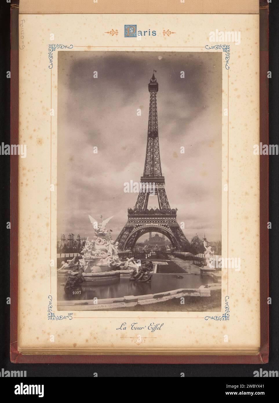 View of the Eiffel Tower with Palais du Trocadéro in Paris, Anonymous ...