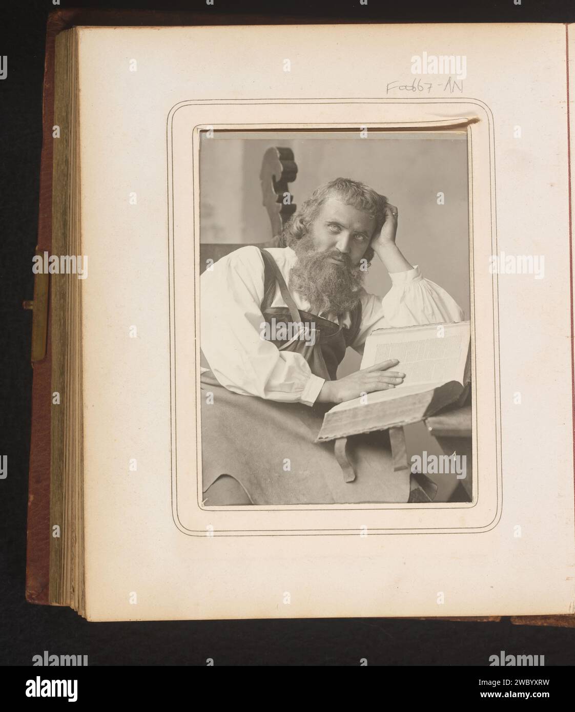 Portrait of an actor in costume, A. Baumann, 1904 photograph. cabinet ...