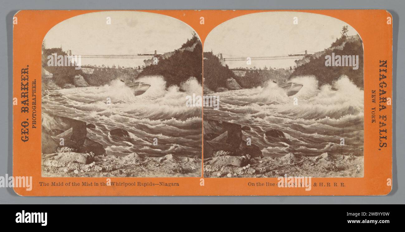 Ship 'The Maid of the Mist' In Stright rapes near the Niagara Waterfalls, George Barker, 1863 ...